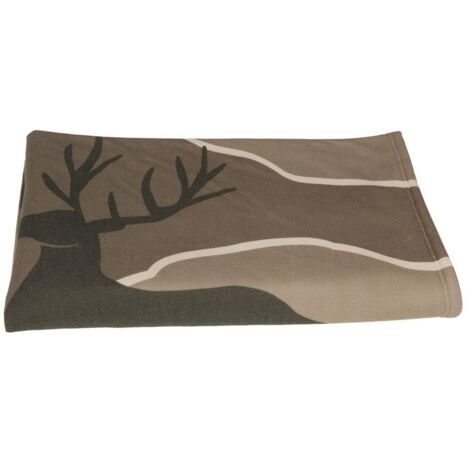Amadeus - Plaid Paysage kaki 130x170 cm