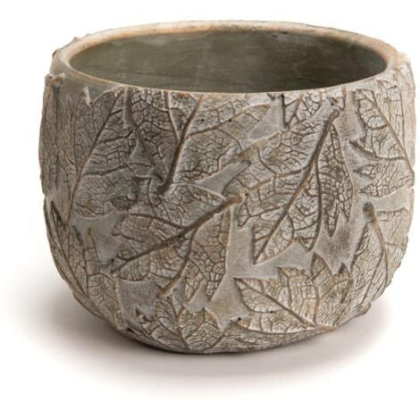 Amadeus - Cache pot Feuille doré grand modèle