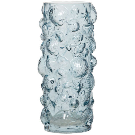 Amadeus - Vase Océan bleu en verre H26 cm
