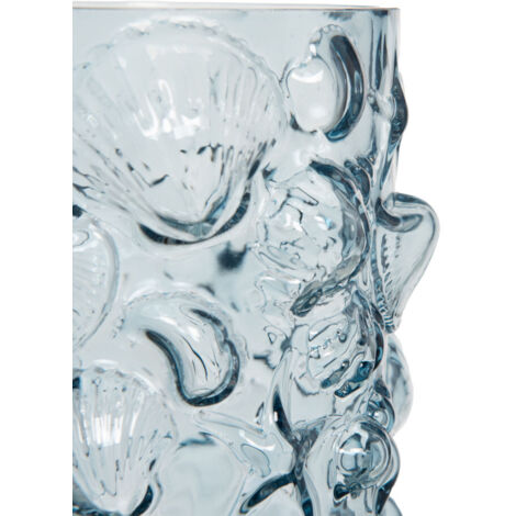 Amadeus - Vase Océan bleu en verre H26 cm