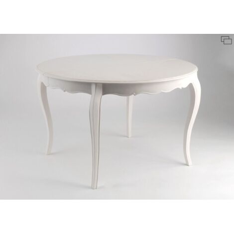 Table extensible 120x160 cm en bois d'acajou – Style romantique ...