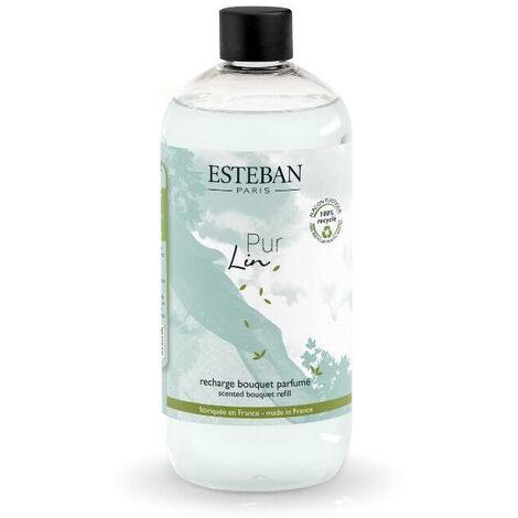 Esteban - Recharge bouquet parfumé 500ml pur lin