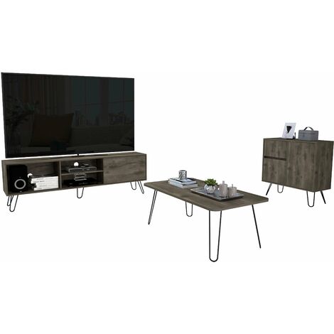 Conjunto Andorra, Mueble Para Tv Z180, capacidad Tv 70 pulgadas + Mesa ...