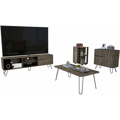 Conjunto Andorra, Mueble Para Tv Z180, capacidad Tv 70 pulgadas + Mesa ...