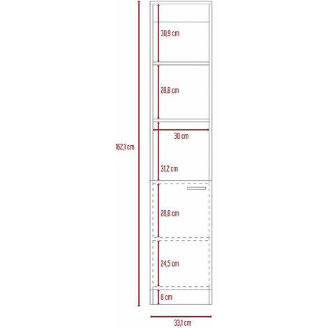 Conjunto Malaga, Columna De Baño + Columna Esquinera De Baño