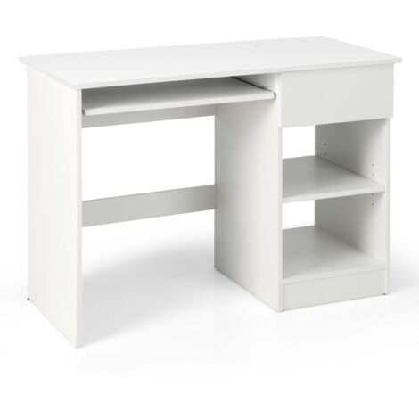 Modern Computer Desk Workstation PC Laptop Table w Keyboard Tray Drawer