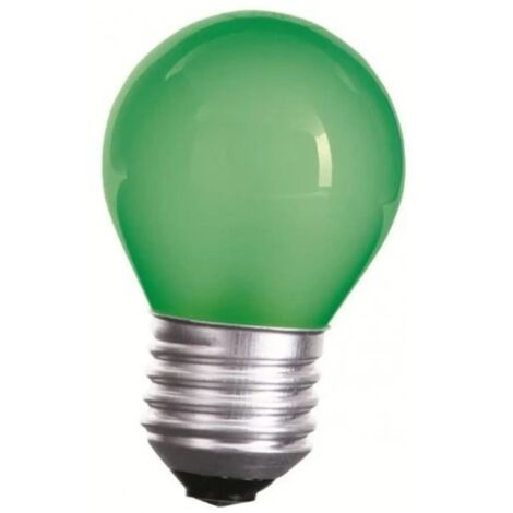 lampadina led mini globo per catena luminosa led 230v luce verde E27 1 watt