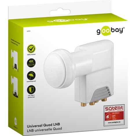 occhio lnb parabola satellitare indipendente hdtv 4k 8k uhd 3d 4 uscite