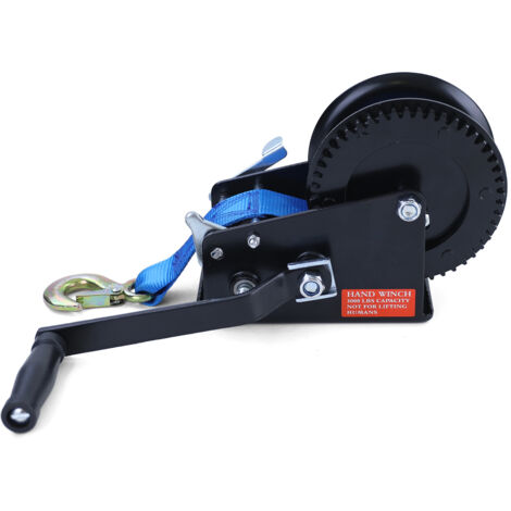 Treuils manuels - 1500kg - sangle bleue - 8 mètres
