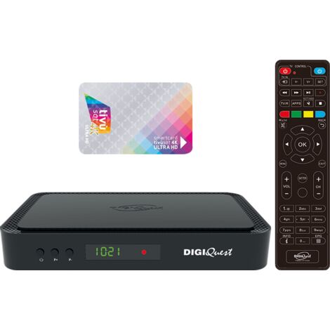 Digiquest Q80 4K Satellite, Terrestre 4K Ultra HD Noir