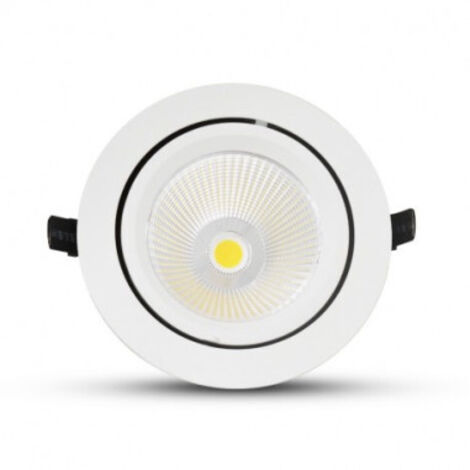 Spot LED Escargot Rond Orientable 60W 4000K + Alimentation Electronique