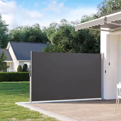 Einziehbarer Windschutz - Anthrazit - 300x180 cm - Terrasse & Garten