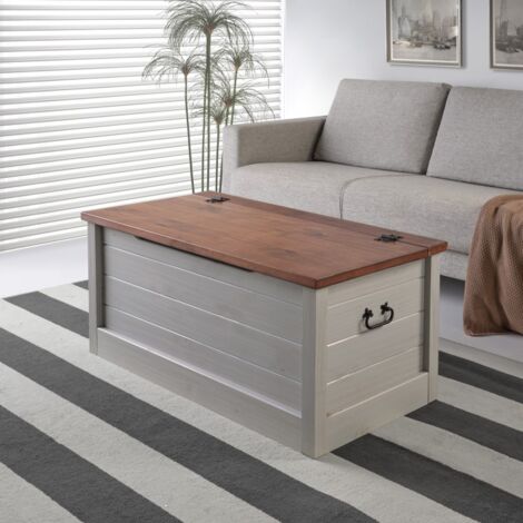 Mercers Furniture Cottage Grey Painted Pine Blanket Box Storage Chest ...