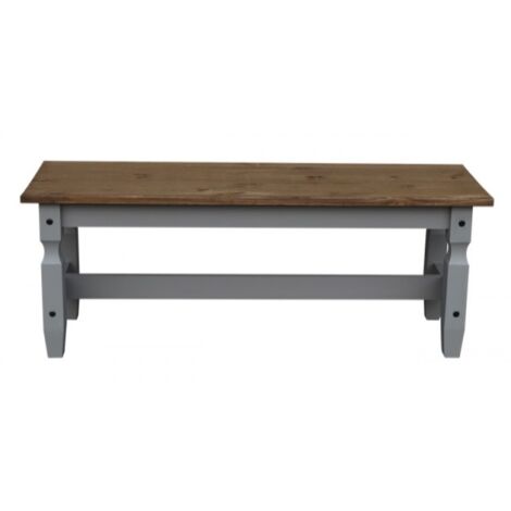 Corona Grey Wax 4'0" Bench