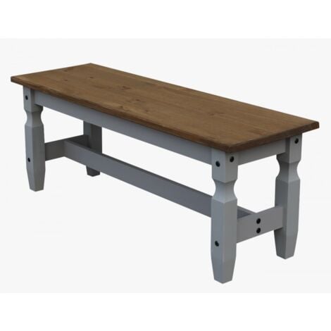 Corona Grey Wax 4'0" Bench