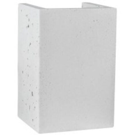 Applique Murale Salon et Couloir Béton Blanc BLOCK 2x6w Cube GU10 ...