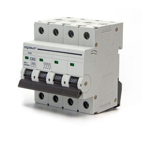 Interruttore automatico magnetotermico modulare Aigostar 4P 63A Aigostar