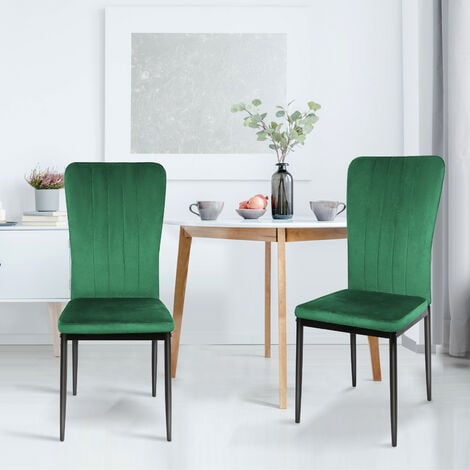 Haloyo Set di 6 sedie imbottite per sala da pranzo, per cucina, soggiorno, studio, elegante ...