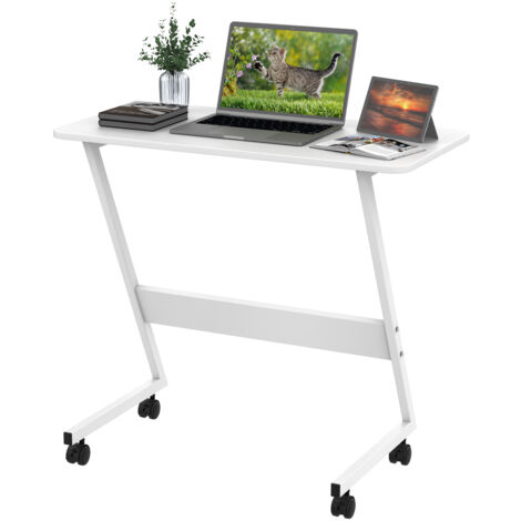 Haloyo® Mobile Desk, Scrivania per Computer con Ruote, Scrivania per ...
