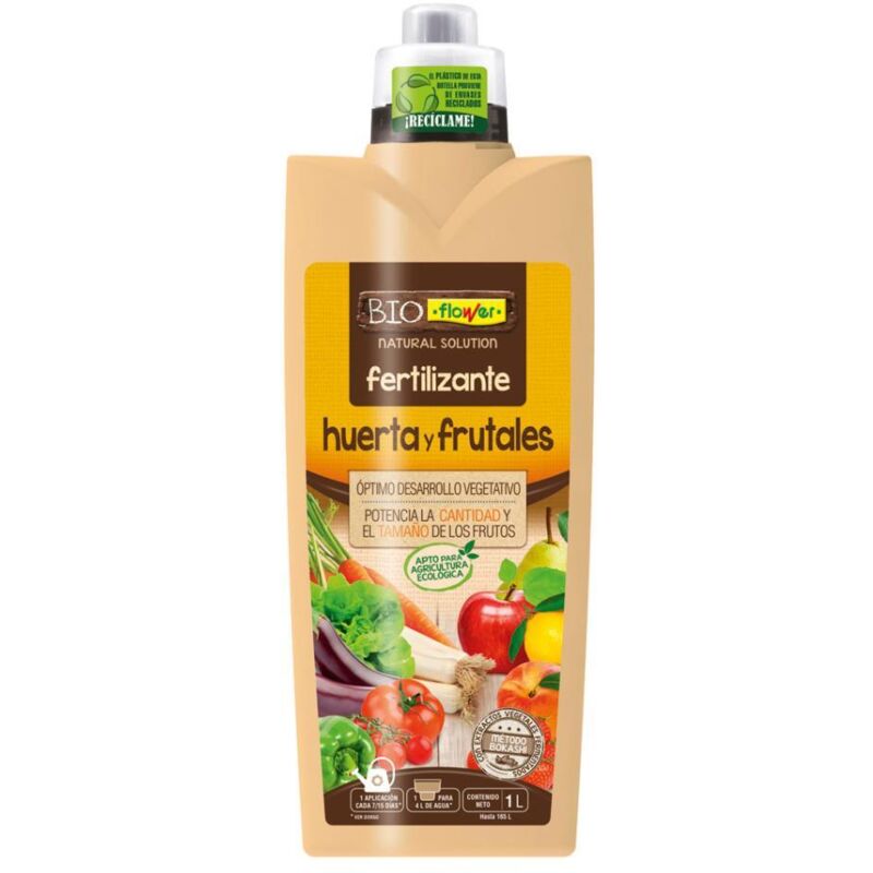FPLUS flower fertilizante huerta y frutales 1 l ecologico 70654