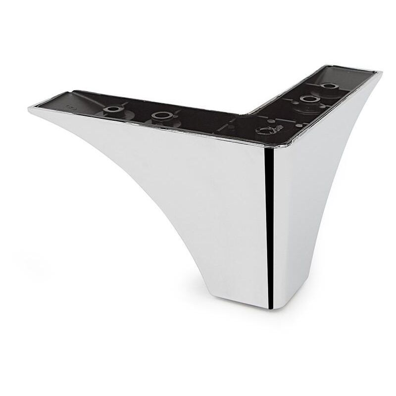 pata escuadra plastico arda 160x160 h100 cromo no es pintada. recubierta lamina cromo.