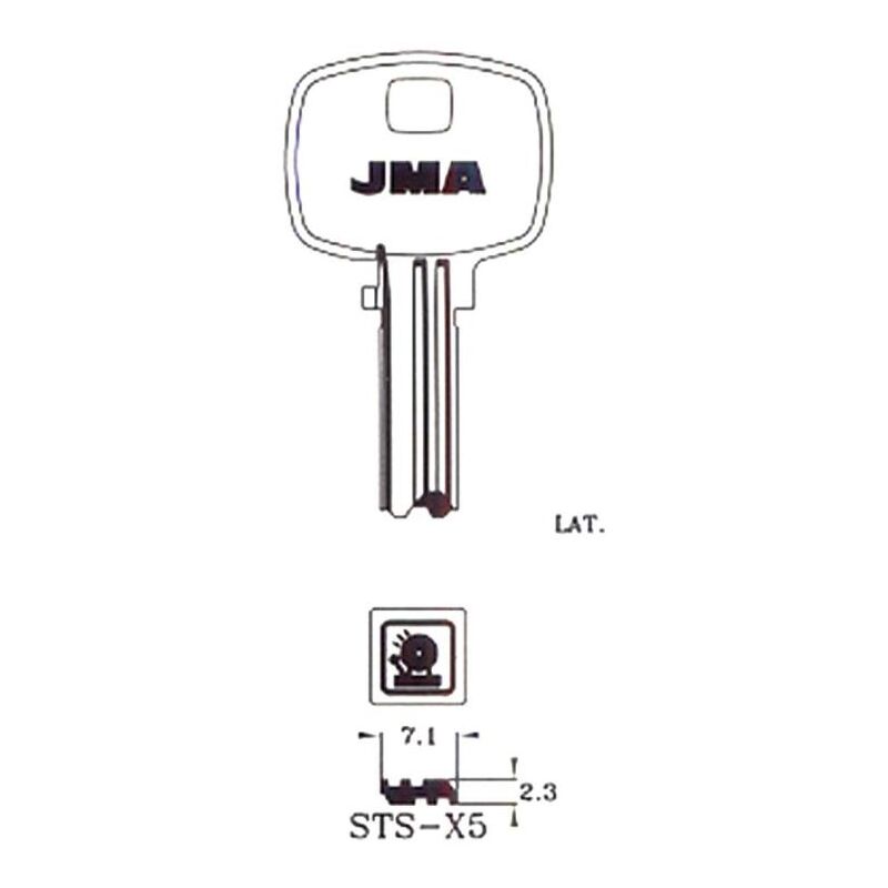 JMA llavin kae-1 laton seguridad bolsa 10 , Llavín KAE 1 de seguridad ...