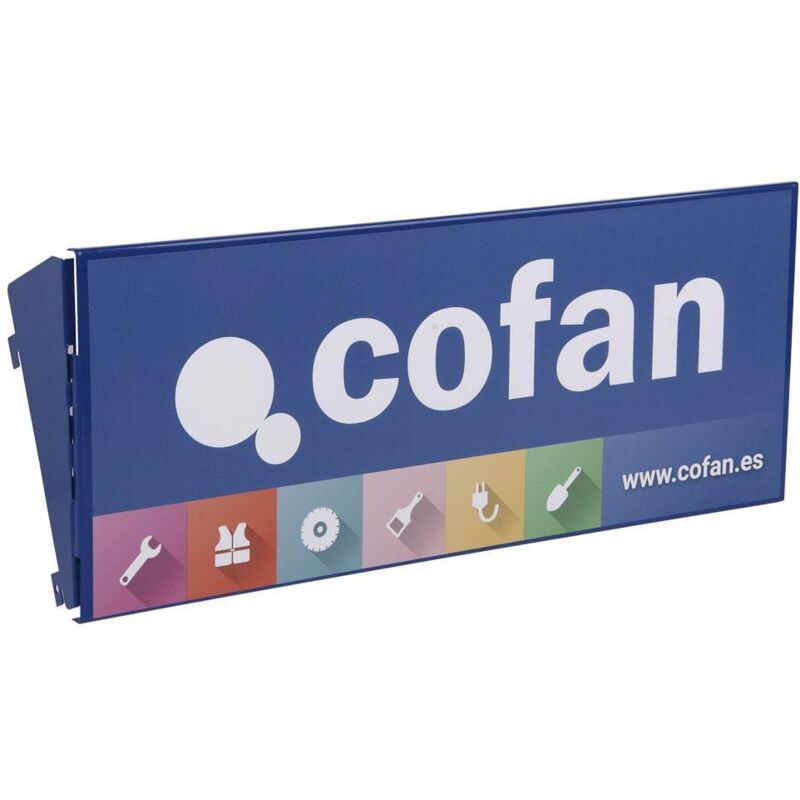 COFAN cartela con logo cofan 500x200mm exp.perforado , EXPOSITOR ...