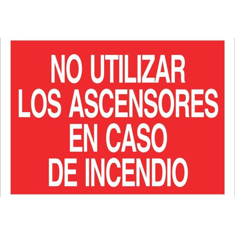 señal luminiscente 210x148mm. no utilizar los ascensores en caso de ... señal luminiscente 210x148mm. no utilizar los ascensores en caso de ...