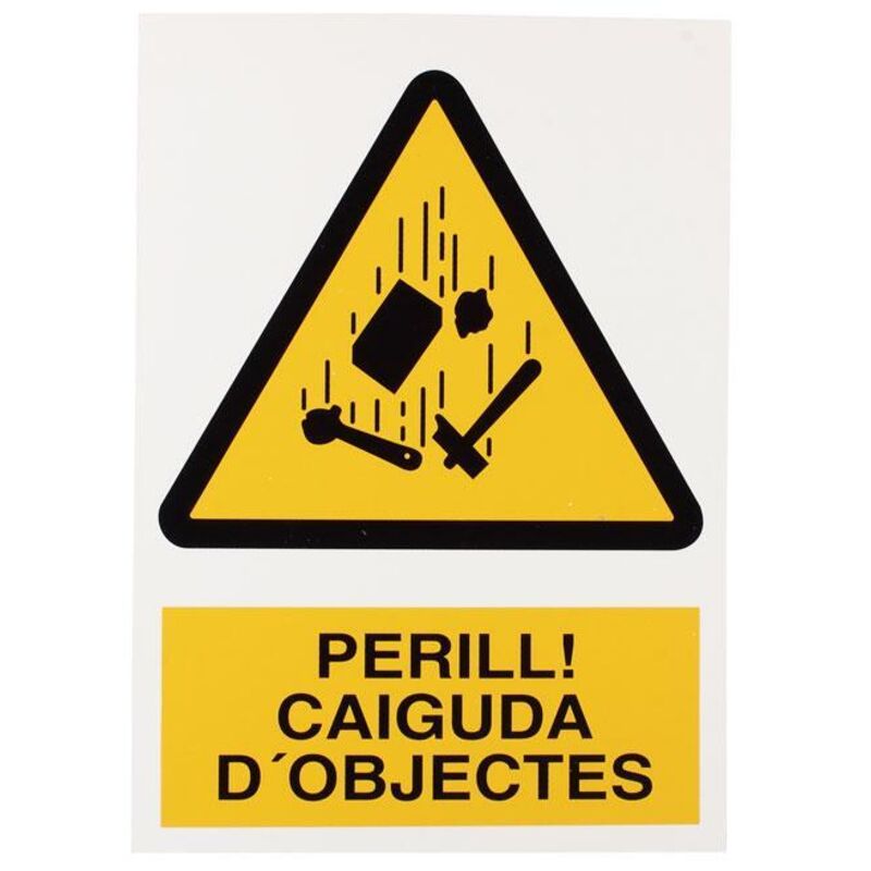 COFAN señal poliestireno 297x210 mm perill caiguda objectes , Perill ...