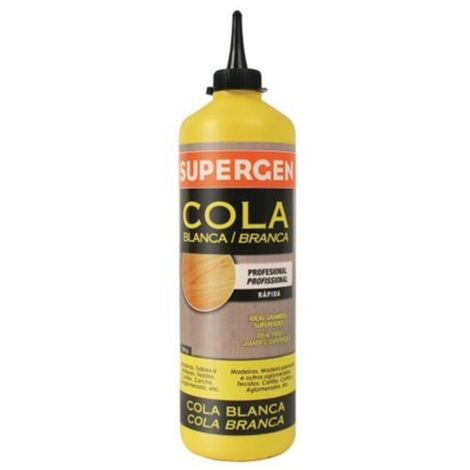 SUPERGEN cola blanca rapida 500ml transparente bote , Cola blanca ...