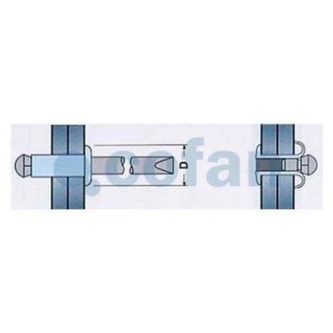 remache flor cabeza ancha 4,8 x 20 mm negro caja 250 unid.