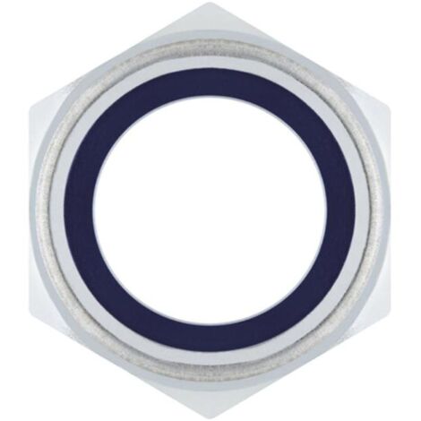 CHAVESBAO tuerca autobloqueo din 985.6/8 zinc. 5mm c-2000 , Tuerca hexagonal autoblocante DIN ...