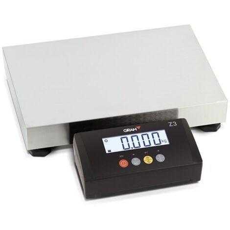 GRAM bascula precision z3t-f2-60kg 10gs. plato 500x400mm , 0UNIDADES