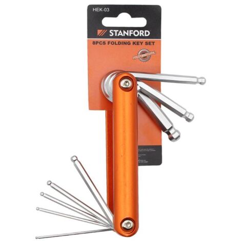 STANFORD llaves allen bola surtidas 8 pz set , Set de 8 llaves Allen ...