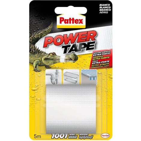 Cinta Adhesiva Henkel Power Tape 50mm x 5m Blanca Blister