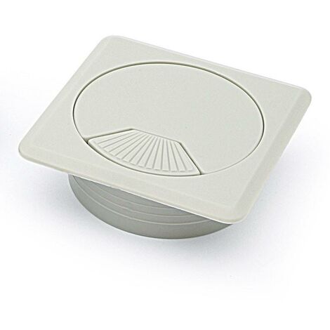 HERRAJES ALK pasacable plástico paqua 72x72 ø60 gris , pasacable ...