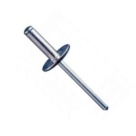 remache aluminio 4,8mm cabeza ancha al largo 10mm ø rosca chapa 4.8mm