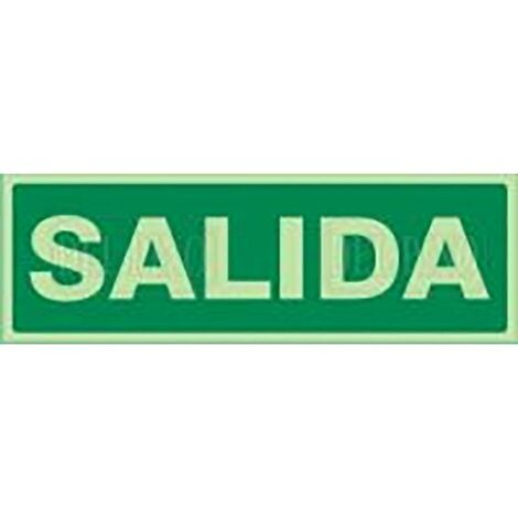 DUVER señal 1016 plast.297x105 ''salida'' lum. salida (letra)