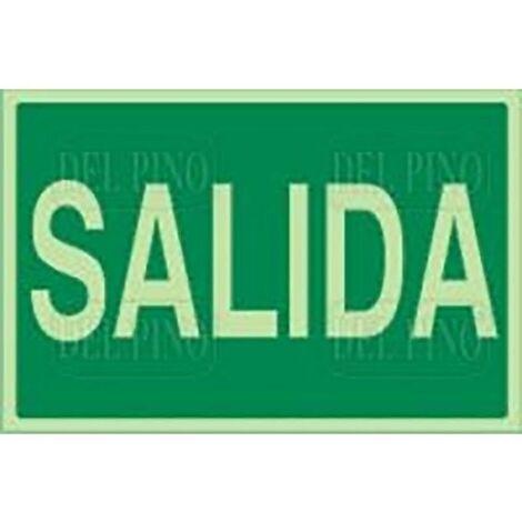 DUVER señal 996 plástico 297x210 ''salida'' lum. salida (letra)