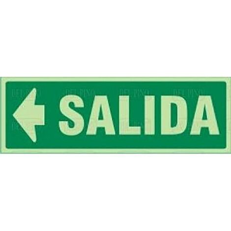 señal 1018 plast.297x105''salida''izd.lum. salida izquierda (letra)