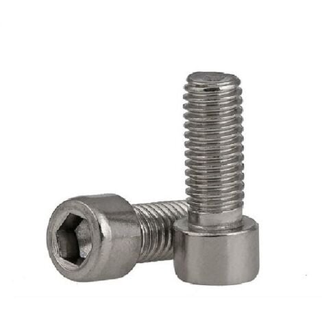 tornillo rosca metal allen din 912 acero inoxidable metrica m-6 largo 16mm