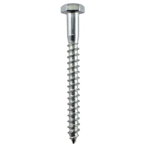 LOTU tornillo tirafondo din-571 zincado 6x70 caja 100 , Tornillo tirafondo DIN 571 6x70 mm ...