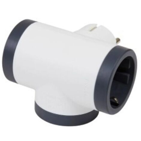 LEGRAND adaptador 3x2 p&43t 16a bl/ng , Adaptador triple 3x2P&43T de ...
