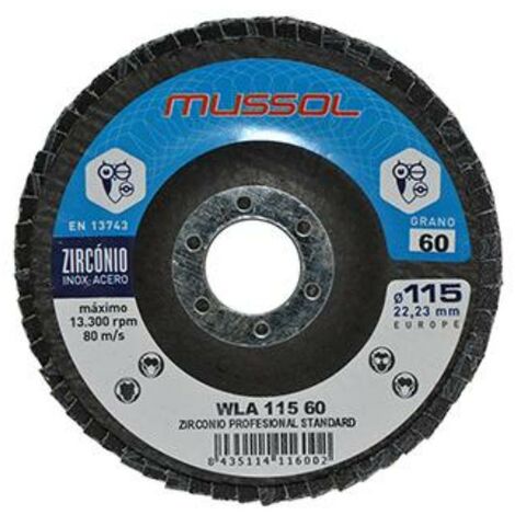 MEGANEI disco wla laminas 115 g60 inoxidable