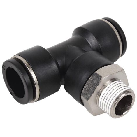 COFAN racor roscado plastico t , t-8, r-1/8 caja 10 unid. , Racores forma T roscados en plastico ...