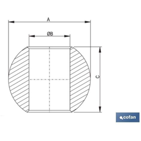 COFAN blíster de 10 uds. alcayata roscada 18x50 venta unitaria
