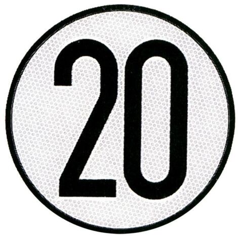 COFAN placa de velocidad homologada 20 , Placa V-4 de Velocidad máxima ...