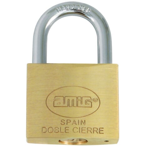 AMIG candado laton 2/70 arco normal , Candado Mod.2 en latón con arco tratado de acero. Arco ...