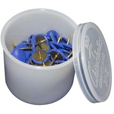 SYSFIX chinchetas azules n.5 plastificadas caja 100 , Chinchetas color ...