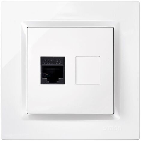 SIMON simon toma rj45 cat.5e blanco serie 10 f1090598030 , simon toma ...